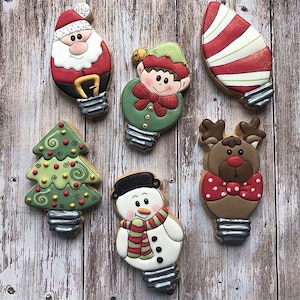 CHARACTER CHRISTMAS LIGHT Cookie Cutters - Etsy