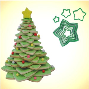 CHRISTMAS TREE/STAR Cookie Cutter Set (10 Pcs) - Etsy