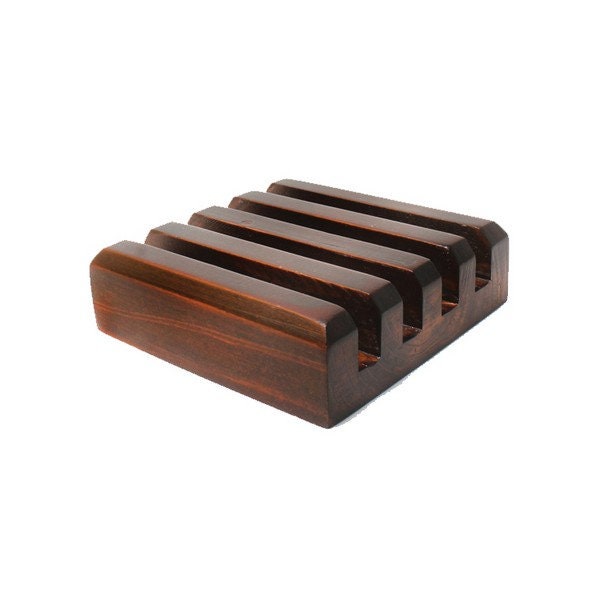 Wood Coaster Holder - Etsy
