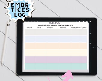 TICES EMDR Worksheet - Etsy