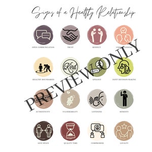 Healthy Relationship Poster | Therapy Poster | Counseling Poster ...