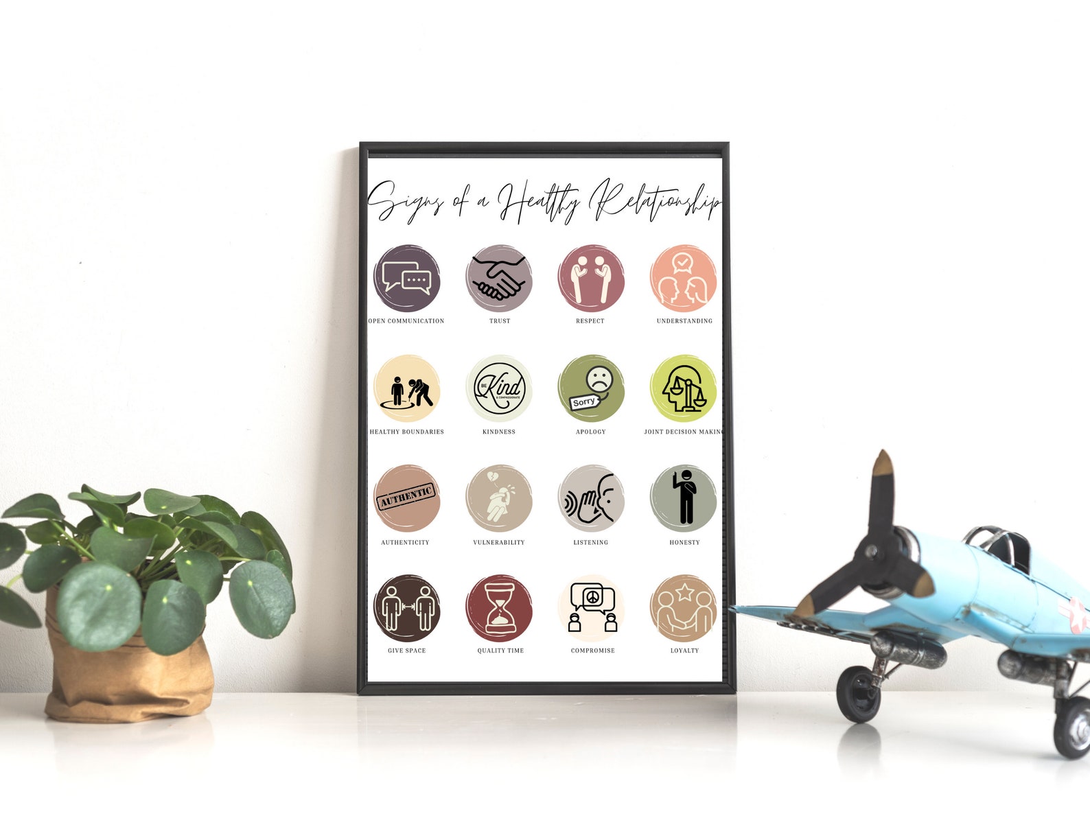 Healthy Relationship Poster Therapy Poster Counseling - Etsy