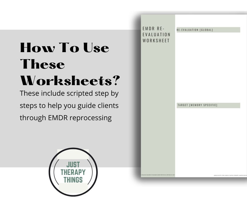 EMDR Worksheets for EMDR Therapy | Therapy Worksheets | | Emdr Therapy ...