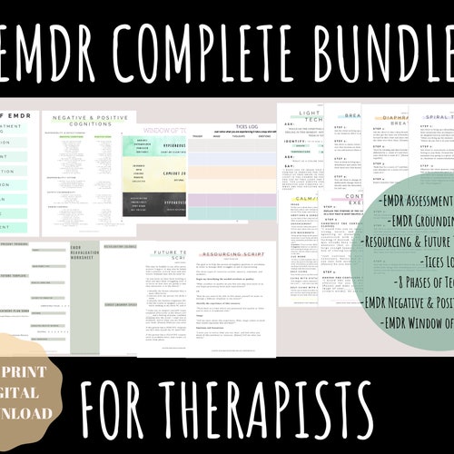 EMDR Complete Bundle for Therapists EMDR Therapy - Etsy
