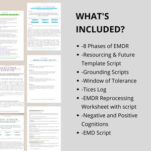 EMDR Scripts | EMDR Therapy | EMDR Worksheet | Emdr Resourcing ...