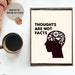 Thoughts Are Not Facts Mental Health Poster Therapist Office Decor ...