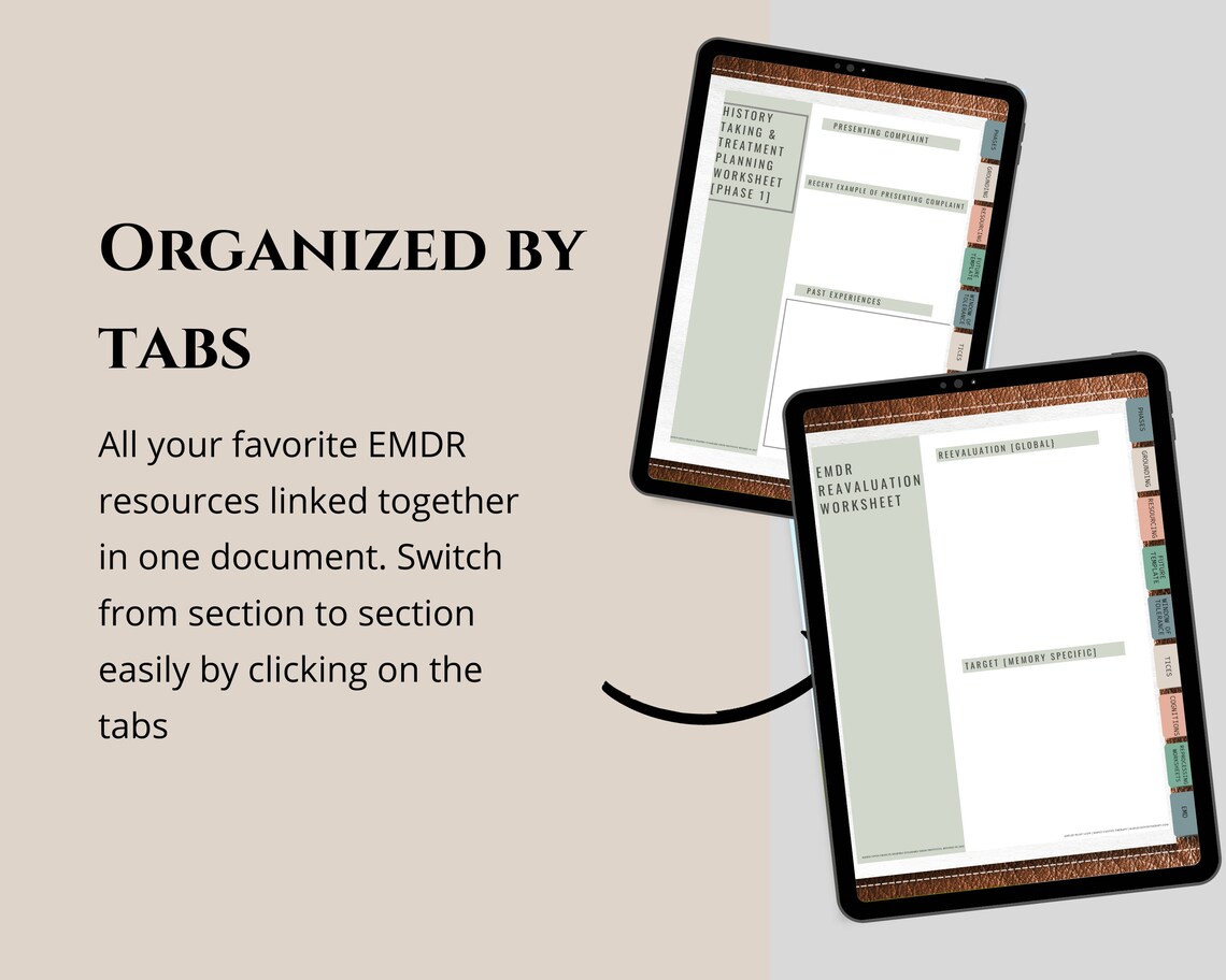 EMDR Digital Notebook With Scripts and Templates for Therapists | Emdr ...