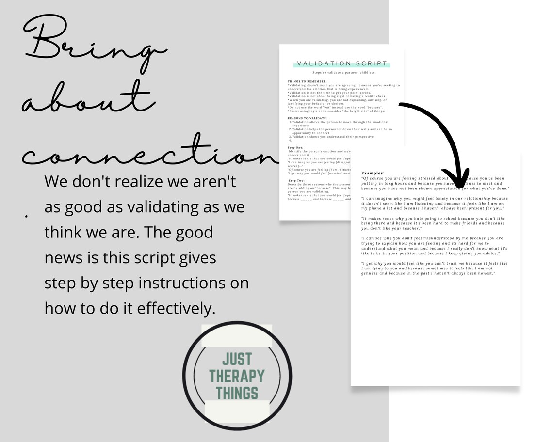 Validation of Emotions Script for Parents, Partners, and Therapists ...