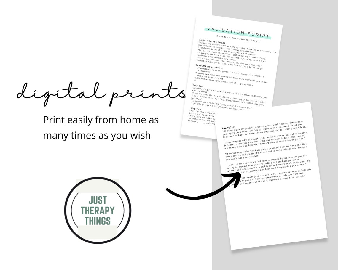 Validation of Emotions Script for Parents, Partners, and Therapists ...