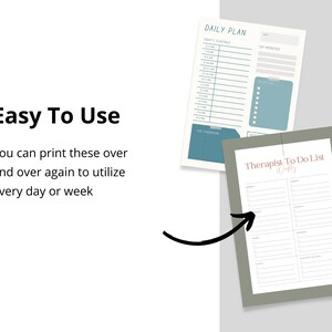 Therapist Daily and Weekly Plan/to Do List Set| to Do List | Agenda ...