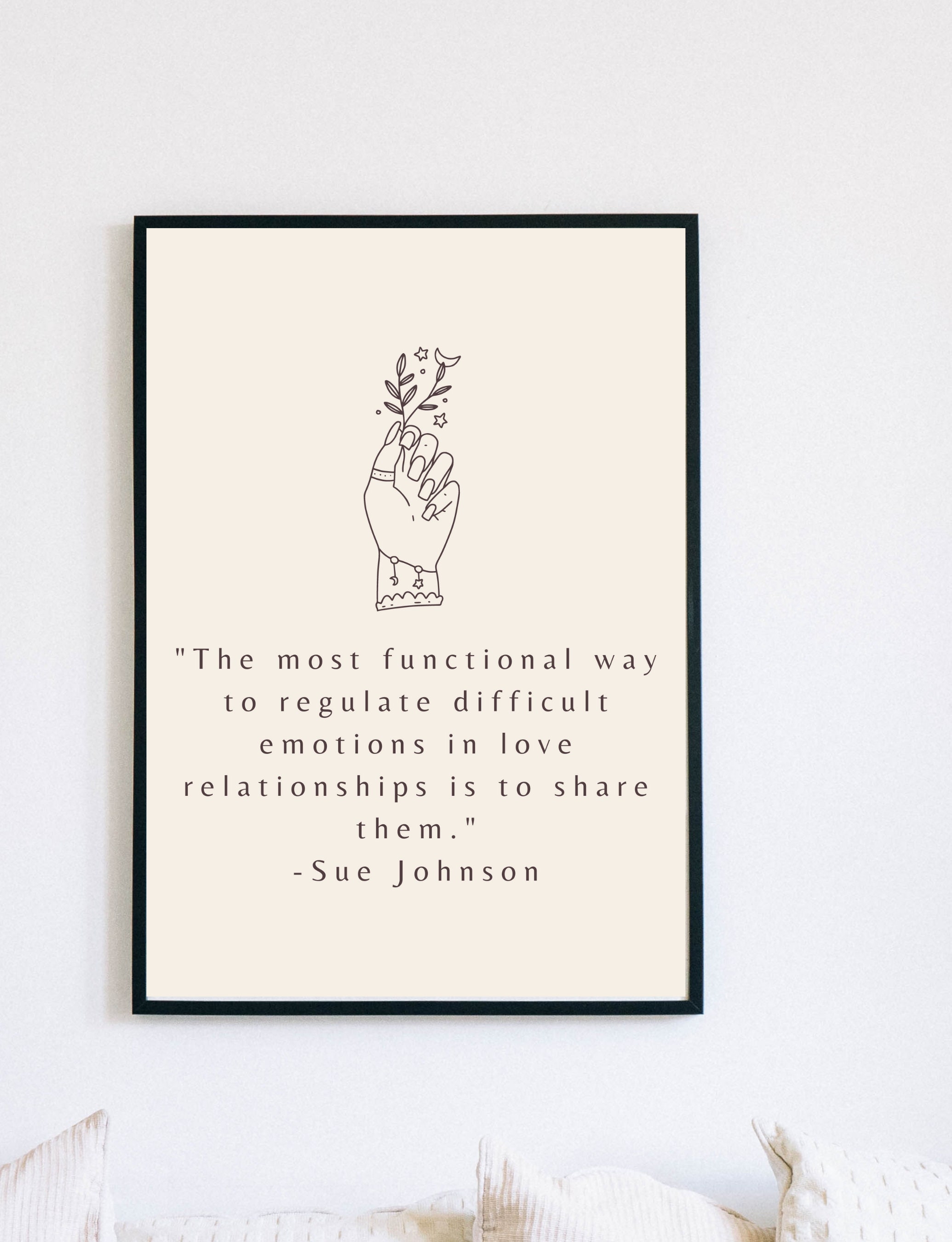Sue Johnson Quote | Wall Art | Marriage and Family Therapy | Psychology ...