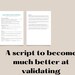Validation of Emotions Script for Parents, Partners, and Therapists ...
