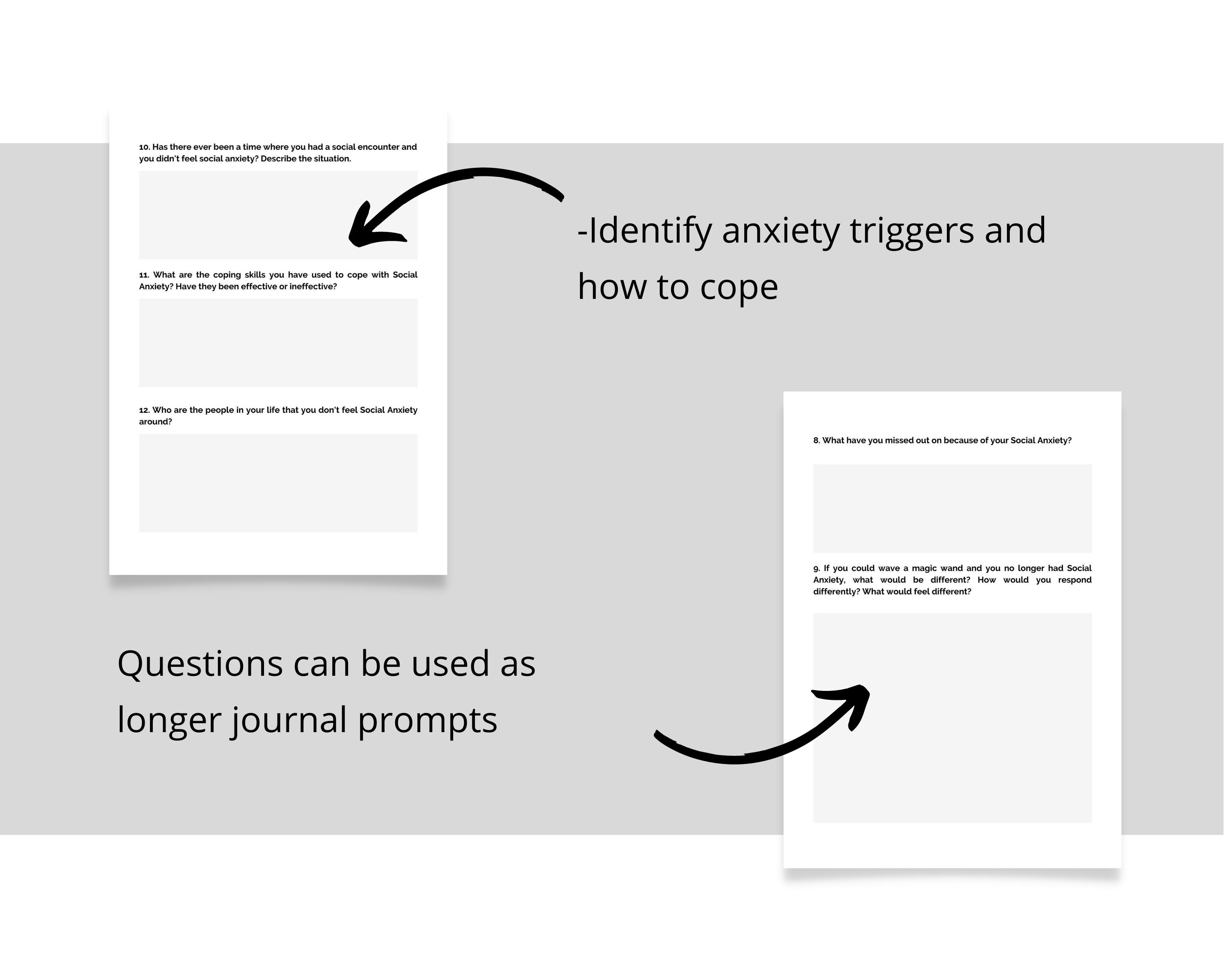 Social Anxiety Worksheets | CBT Worksheets for Anxiety | Anxiety ...