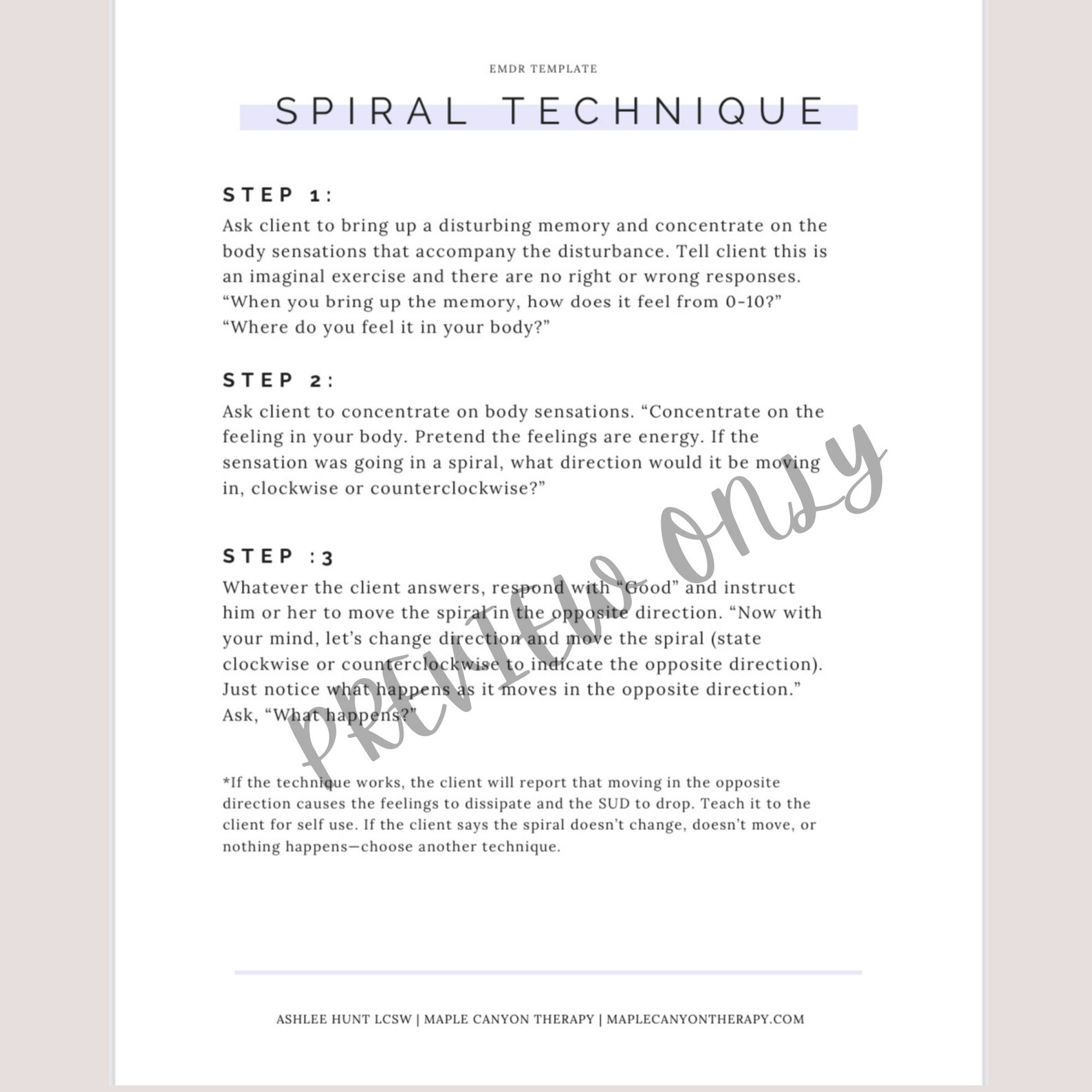 EMDR Scripts for Therapists | Therapy Worksheets | EMDR Therapy ...
