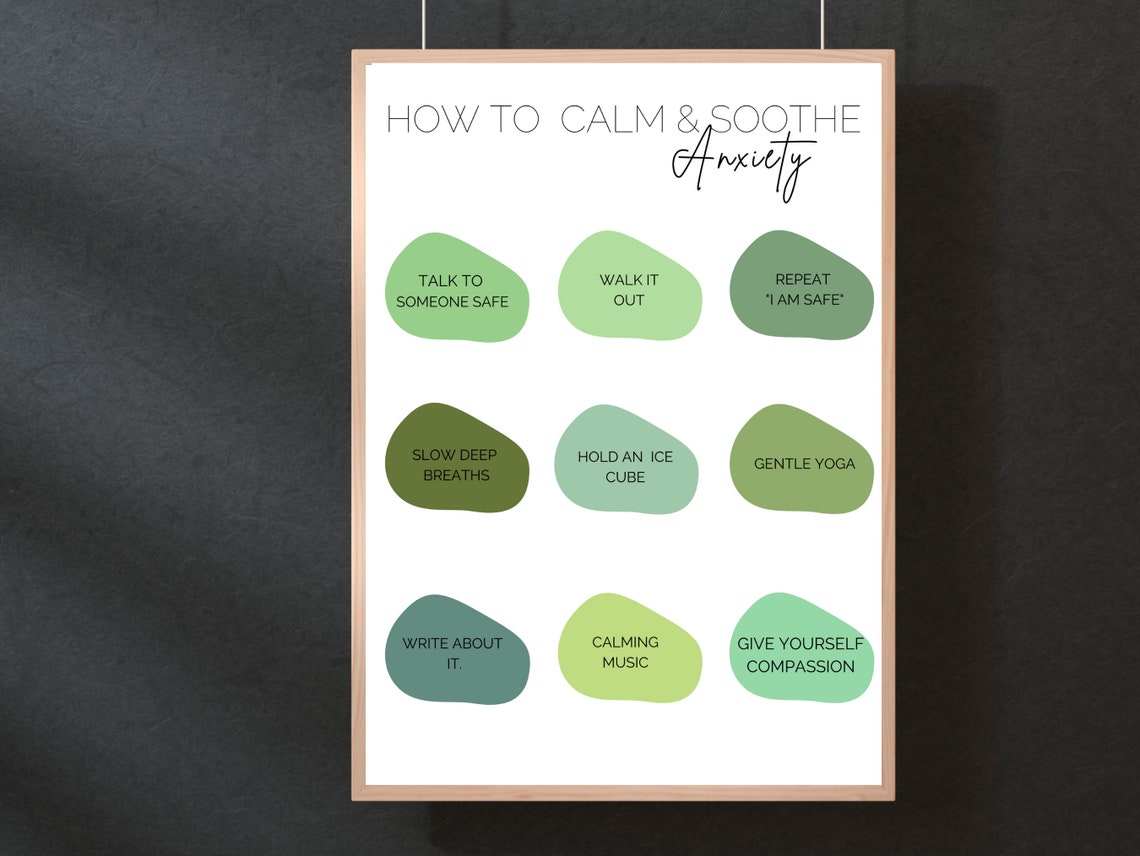 Anxiety Relief anxiety Mental Health Poster Therapy Poster Therapy ...