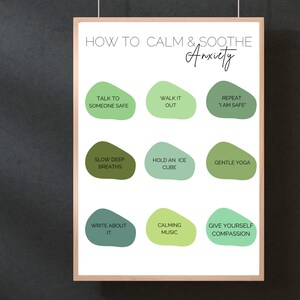 Anxiety Relief |anxiety Mental Health Poster | Therapy Poster | Therapy ...