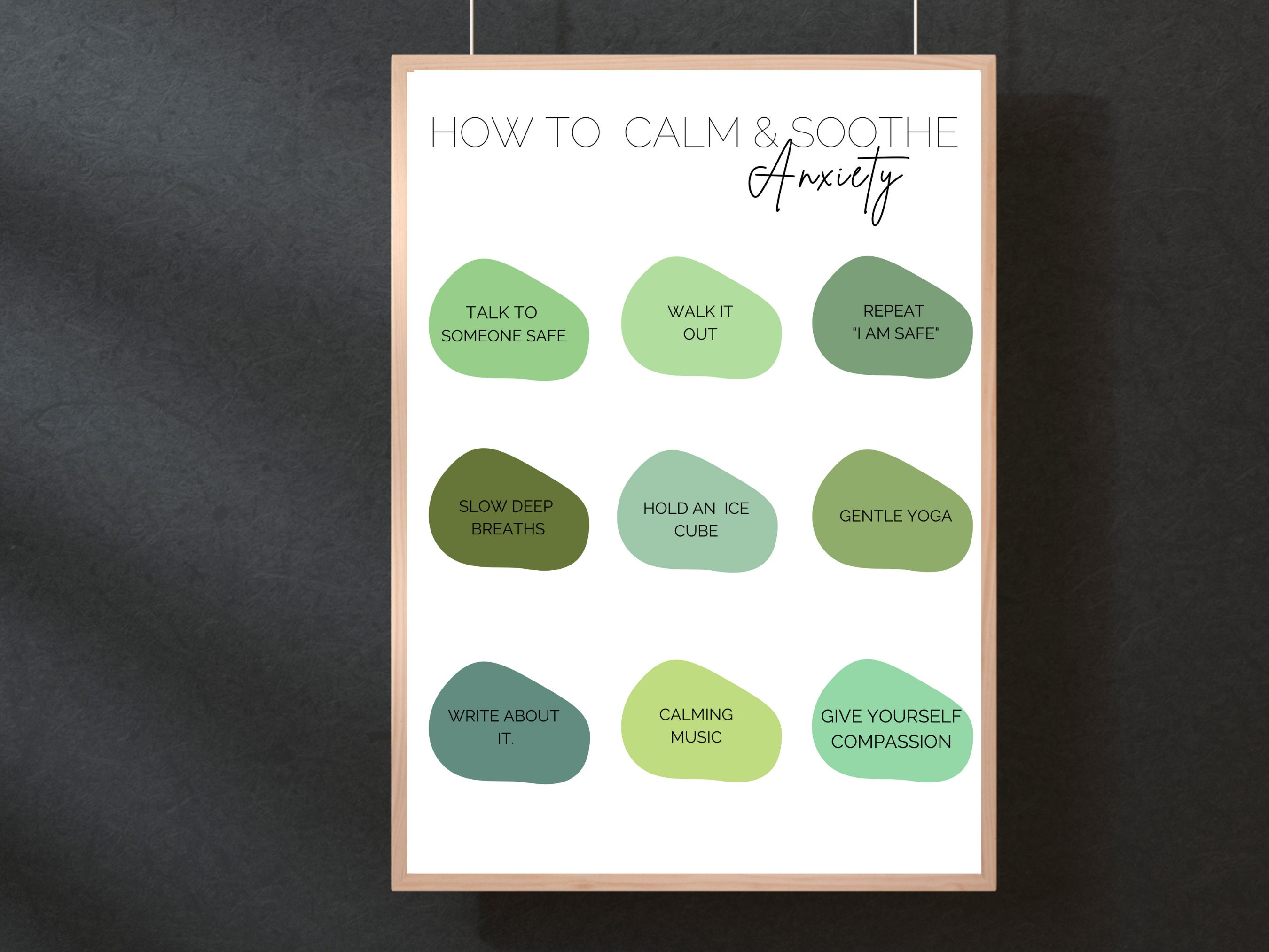 Anxiety Relief anxiety Mental Health Poster Therapy Poster Therapy ...