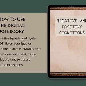 EMDR Digital Notebook With Scripts and Templates for Therapists | Emdr ...