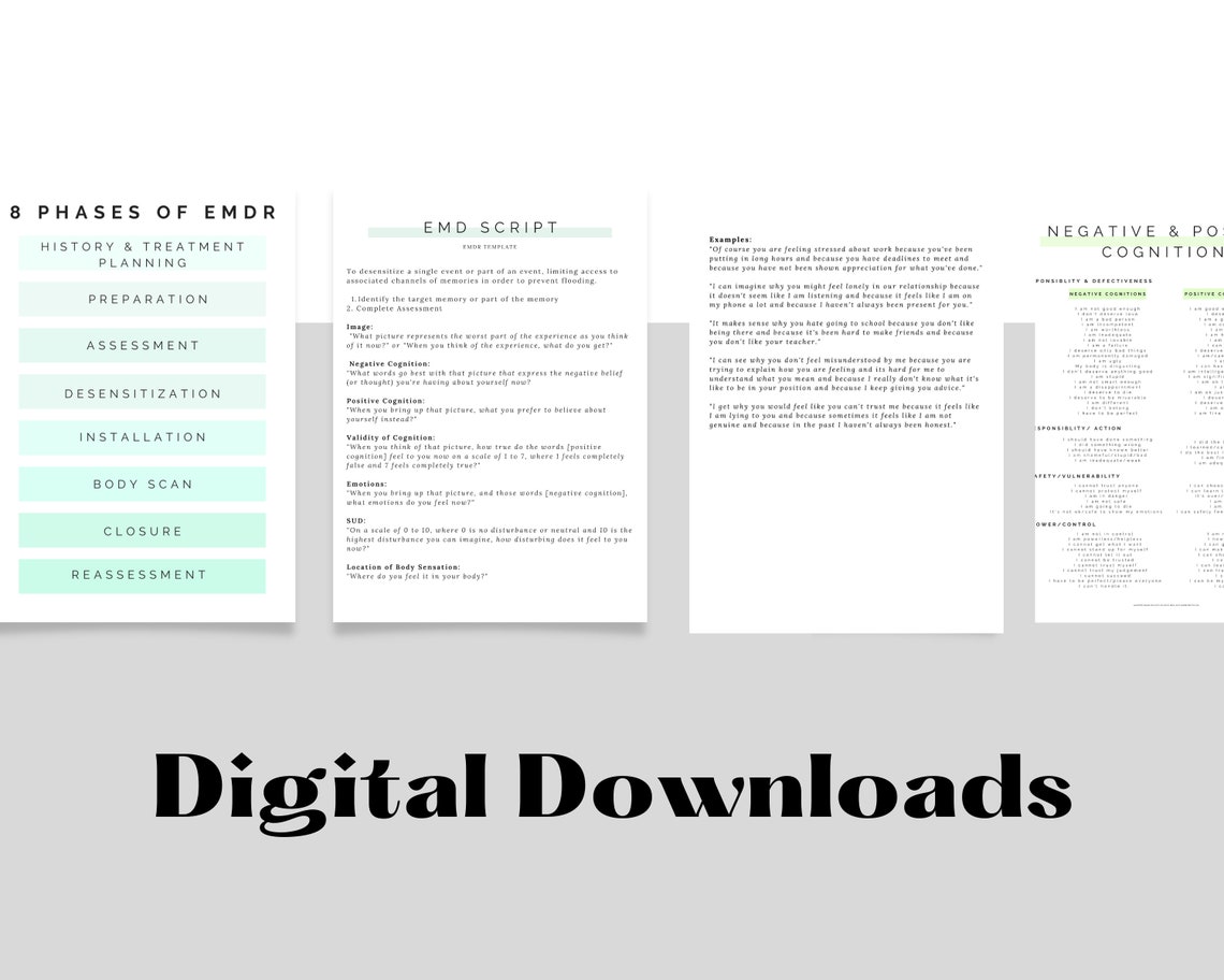 EMD Script Bundle Phases of EMDR Negative and Positive - Etsy
