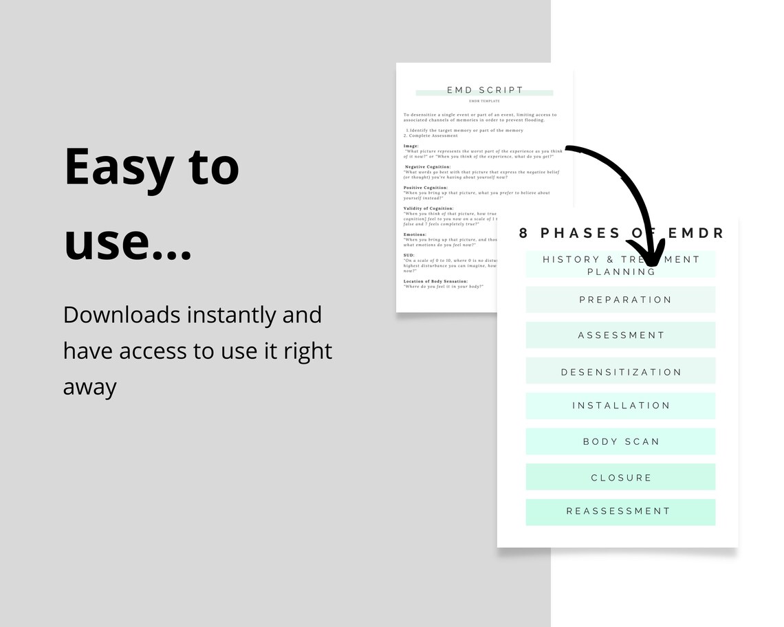 EMD Script Bundle Phases of EMDR Negative and Positive - Etsy