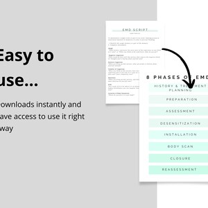 EMD Script Bundle | Phases of EMDR | Negative and Positive Cognitions ...