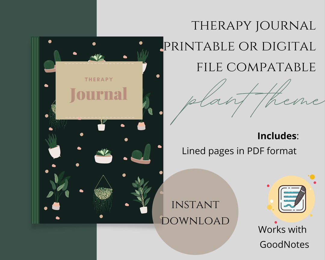 Therapy Journal Pages | Therapy Worksheet | Therapy Journal | Therapy ...