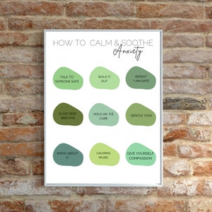 Anxiety Relief |anxiety Mental Health Poster | Therapy Poster | Therapy ...