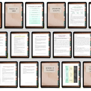 EMDR Digital Notebook With Scripts and Templates for Therapists | Emdr ...