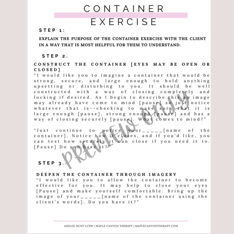 EMDR Scripts for Therapists | Therapy Worksheets | EMDR Therapy ...