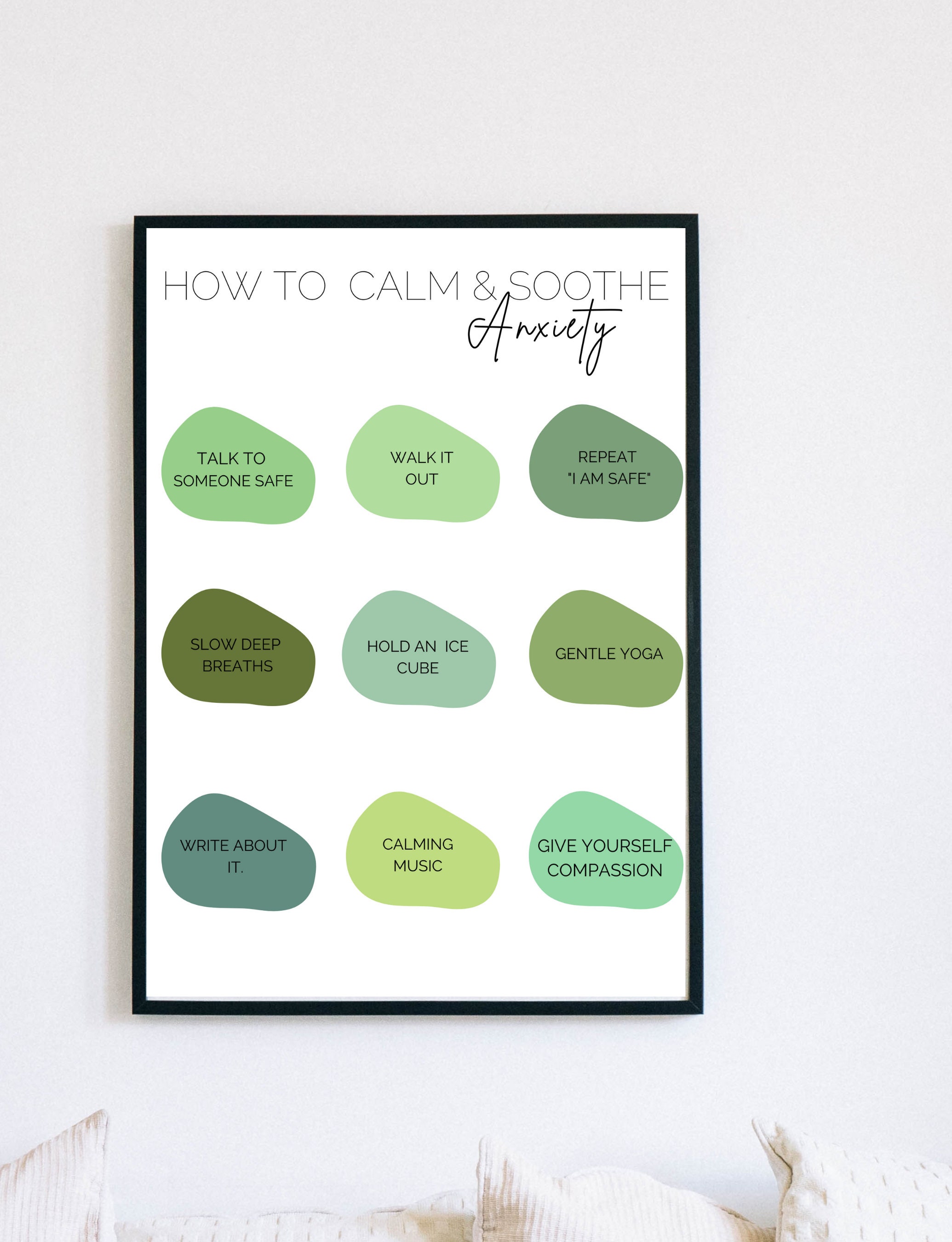 Anxiety Relief |anxiety Mental Health Poster | Therapy Poster | Therapy ...