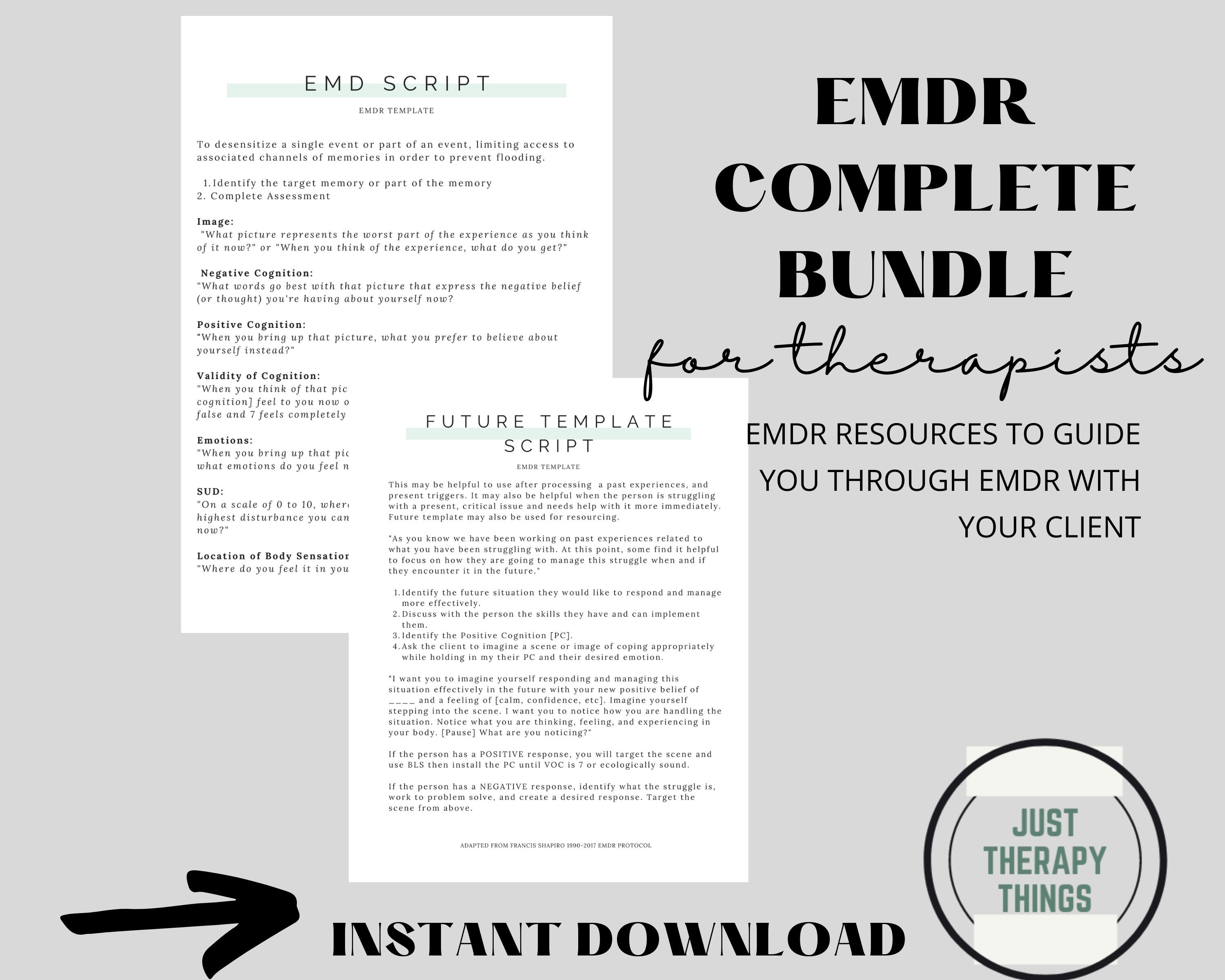 EMDR Scripts EMDR Therapy EMDR Worksheet Emdr Resourcing - Etsy