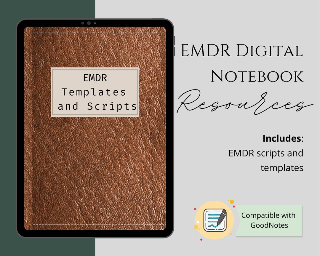 EMDR Digital Notebook With Scripts and Templates for Therapists | Emdr ...