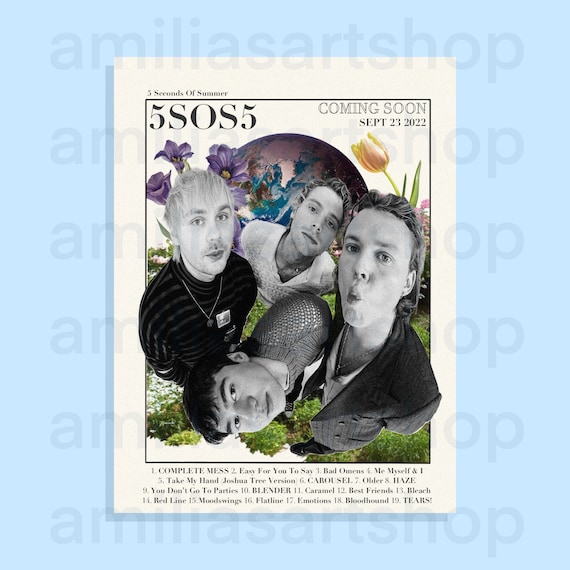 5SOS5 Digital Poster 5 Seconds of Summer Digital Art - Etsy