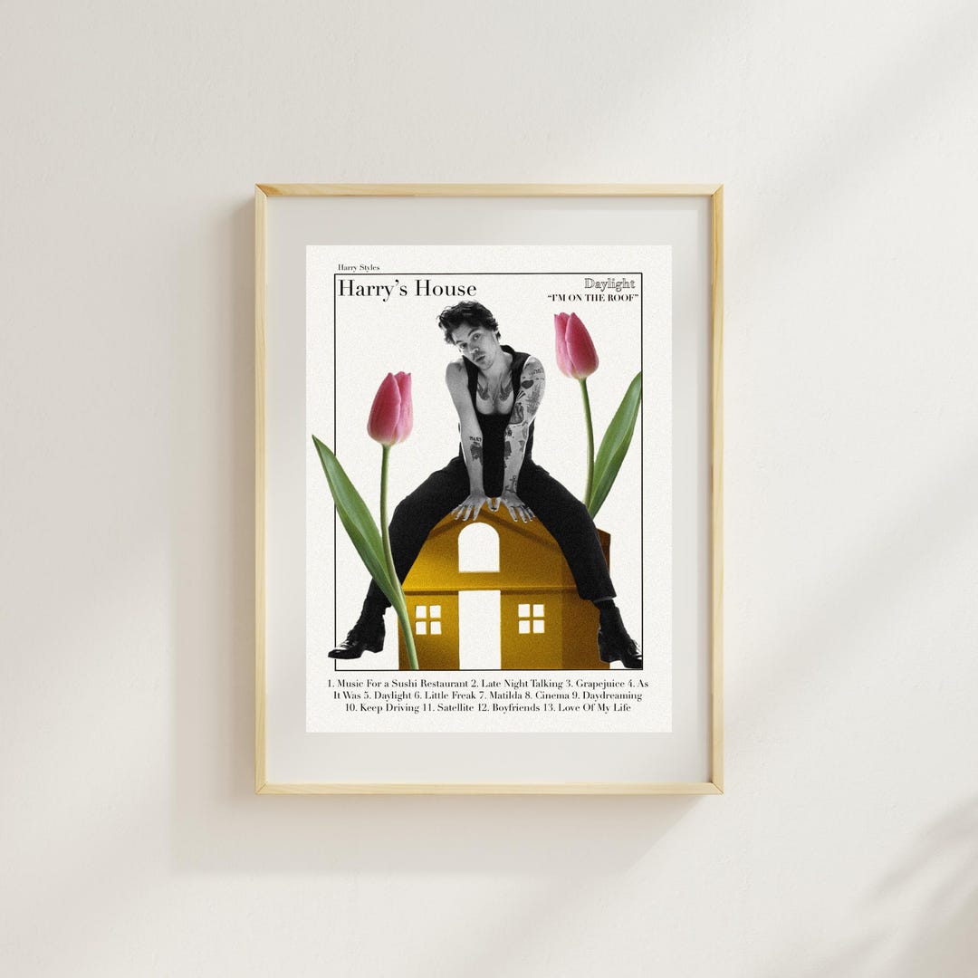 Harry Styles Art Print | Printable Wallpaper, Digital Download Fan Art ...