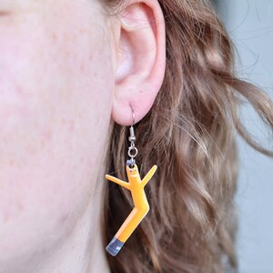 Weird Earrings/inflatable Dancing Man Earrings/y2k Jewelry/air Dancer ...