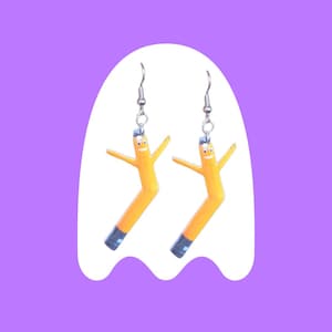 Weird Earrings/inflatable Dancing Man Earrings/y2k Jewelry/air Dancer ...