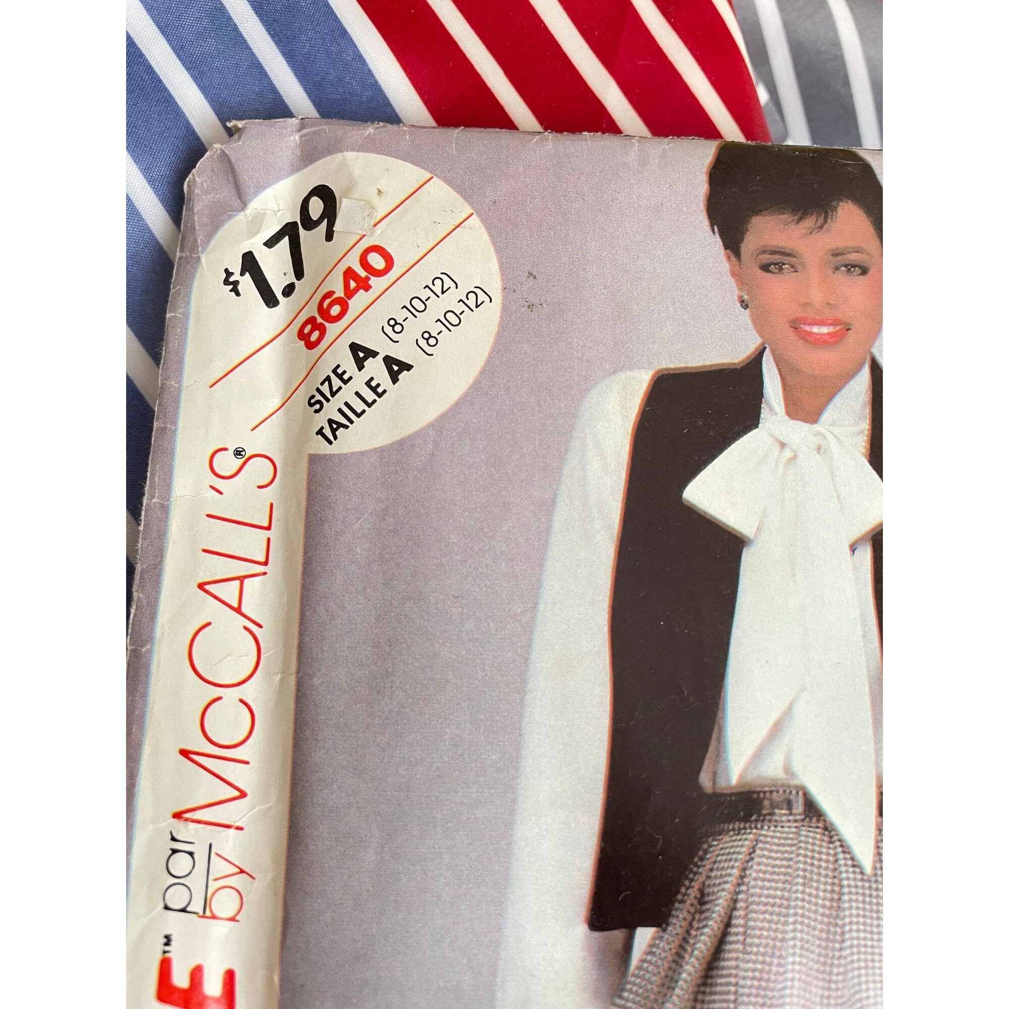 Vintage 80s Sewing Pattern, Mccall's No 8640, 1983 Copyright, Vest and ...