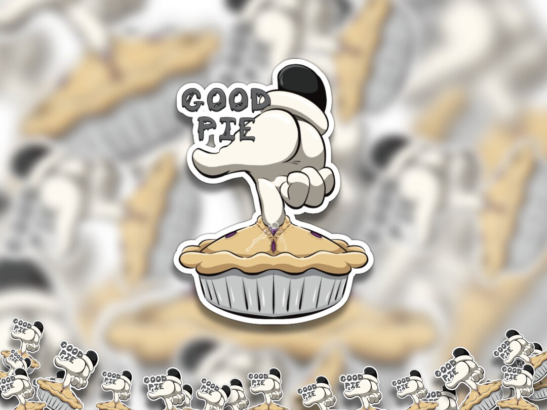 Cartoon Rubber Hose Pie Sticker - Etsy