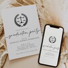 Summon to Appear Invite, Law School Graduation Party Photo Card, You ...