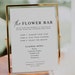 Flower Bar Wedding Sign Template, Build Your Own Flower Bouquet Bar ...