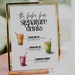 Boba Bar Menu Wedding Sign, Signature Drink Sign, Milk Tea Bar Menu ...