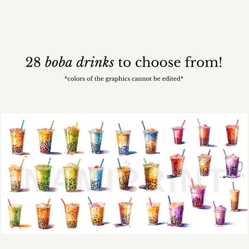 Boba Bar Wedding Sign Signature Drink Sign Milk Tea Bar Menu - Etsy