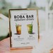 Boba Bar Menu Wedding Sign, Signature Drink Sign, Milk Tea Bar Menu ...