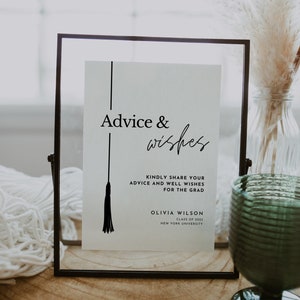 Graduation Party Sign Bundle, Editable Graduation Table Signs ...