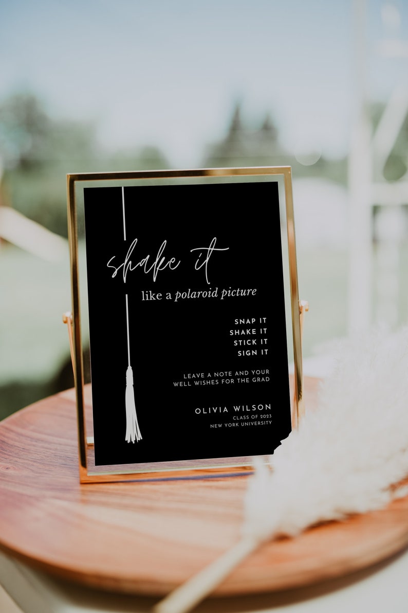 Photo Guest Book Sign Graduation Photo Guestbook Sign - Etsy