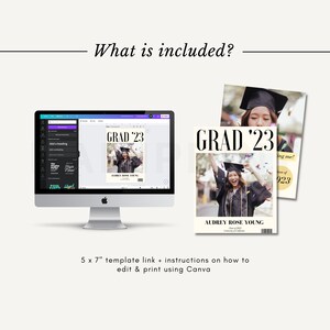 Magazine Graduation Thank You Card, Graduation Thank You Template ...