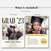 Magazine Cover Graduation Ceremony Invitation Card Template, Grad ...