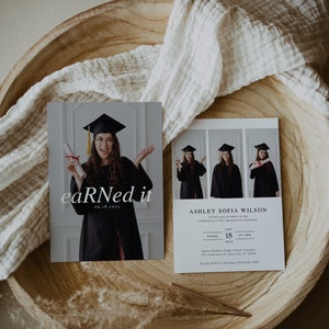 Nurse Graduation Announcement, RN Graduation Party Invitation Template ...