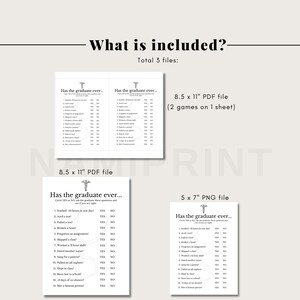 Nurse Graduation Party Game, Modern Minimal RN BSN Graduation Game ...