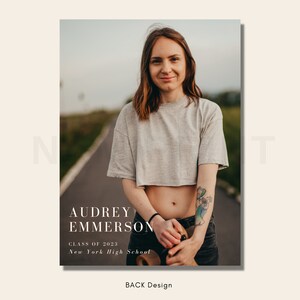 Modern Pink Class of 2023 Graduation Announcement Card, Graduation ...